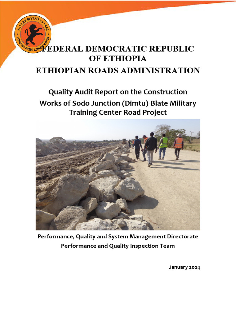 Sodo JunctionDimtu Blate Military Training Center Draft Report | PDF ...
