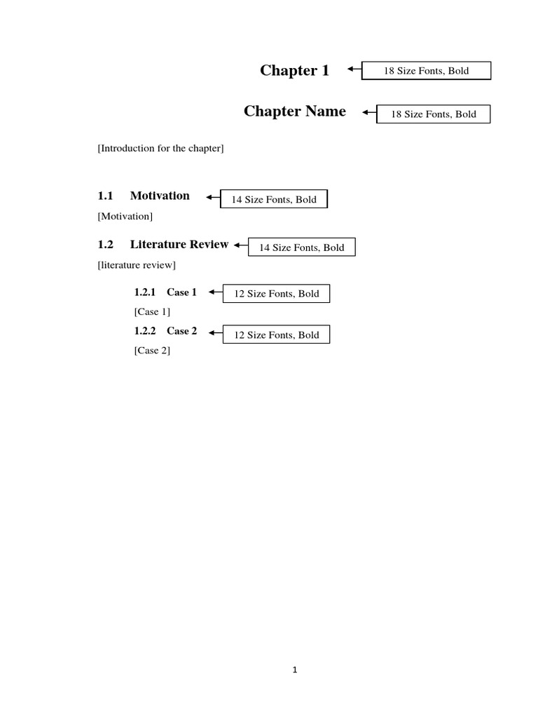 Thesis Book Format - Chapter | PDF