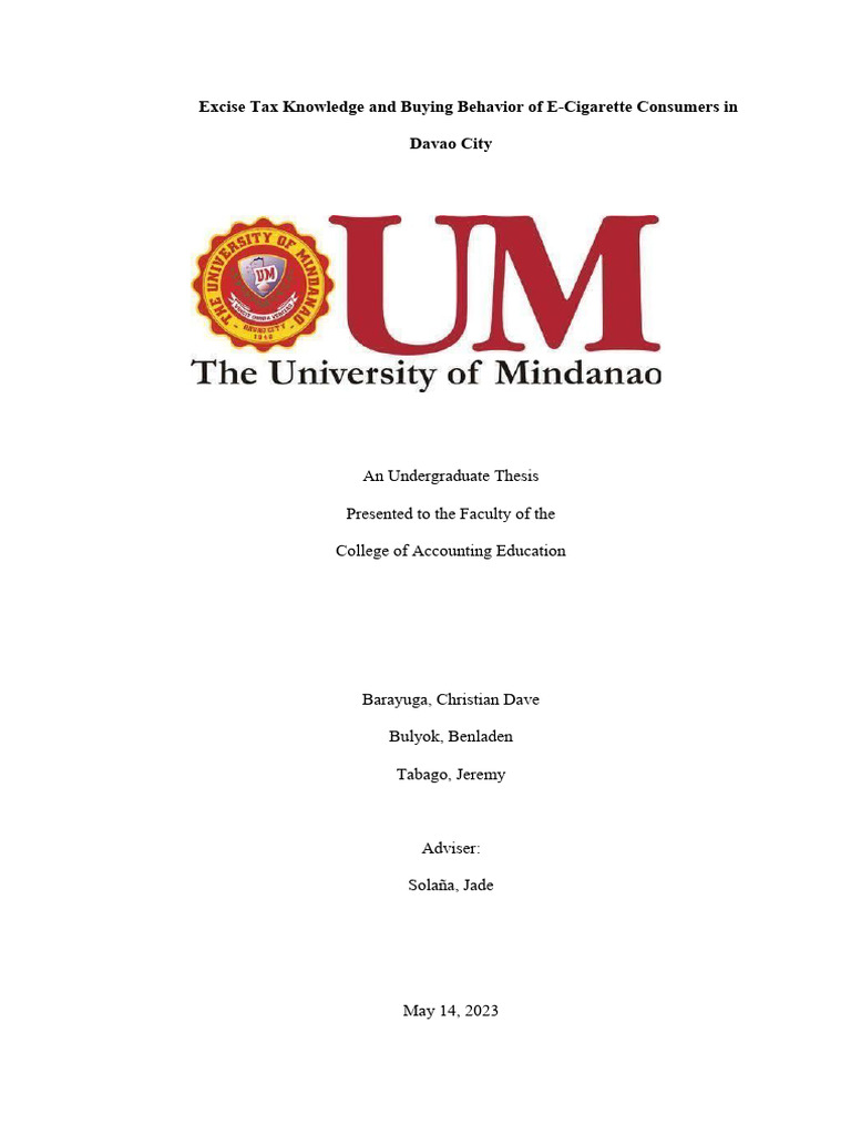 Revised Modified Questionnaire 1 | PDF | Taxes | Excise