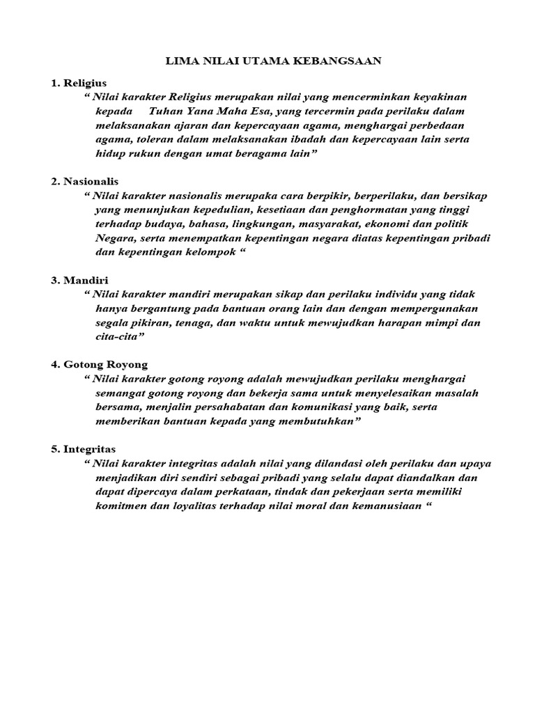 Pendidikan Karakter | PDF