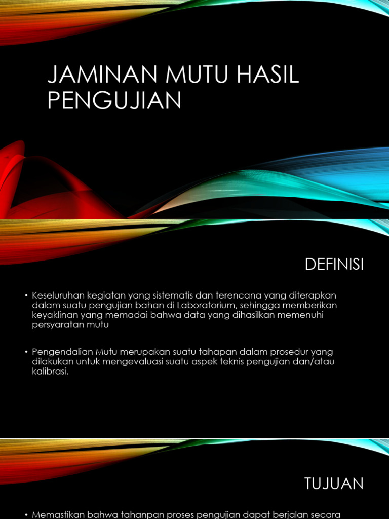 Jaminan Mutu Hasil Pengujian | PDF | Bisnis | Komputer