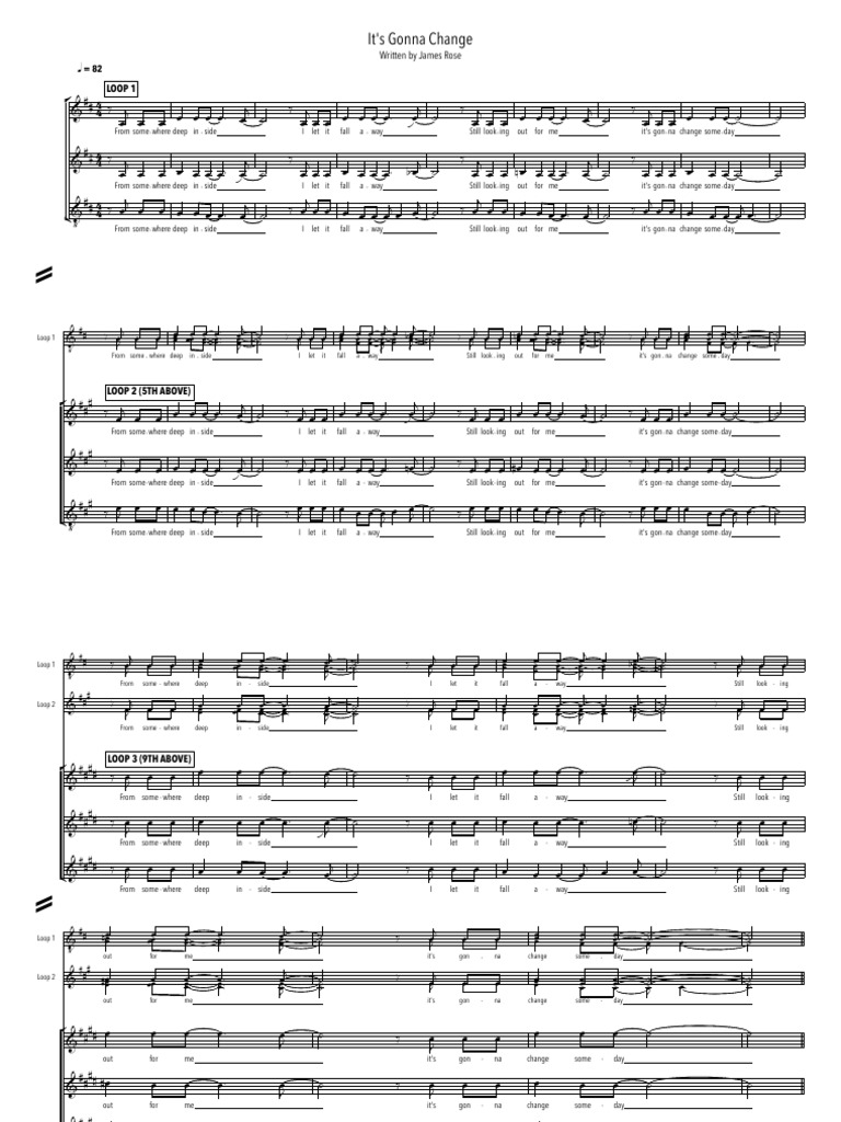 James Rose - It's Gonna Change | PDF