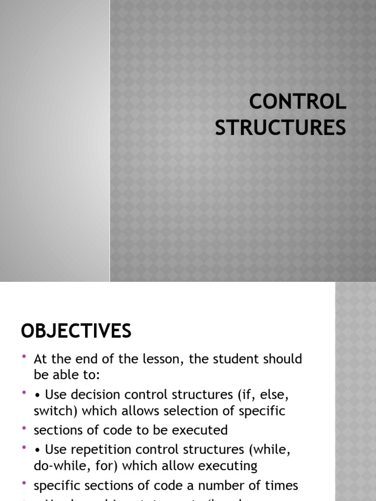 Control Structures | PDF | Control Flow | Computer Science