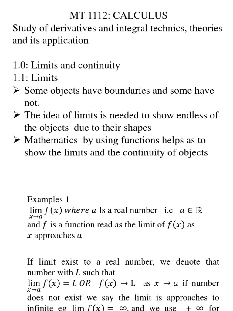 Calculus Slides | PDF | Tangent | Integral