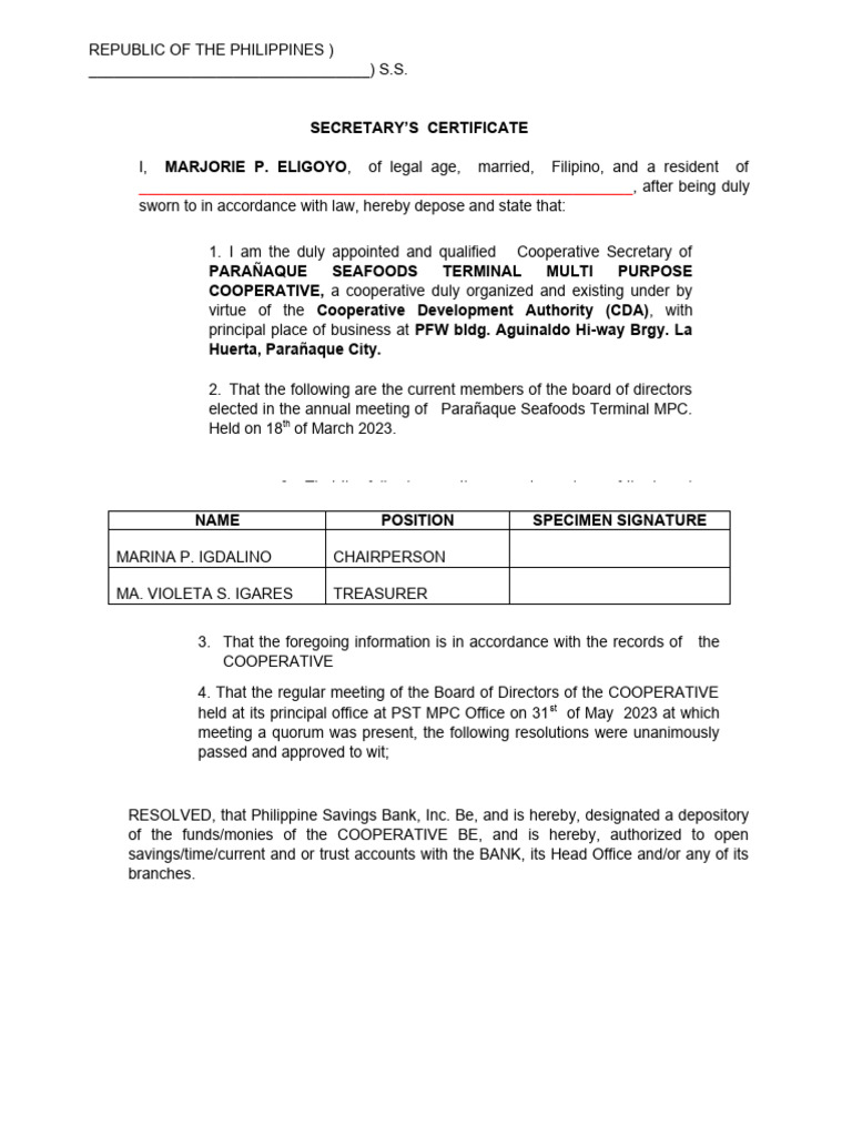 Ps Bank Sec Cert PST | PDF