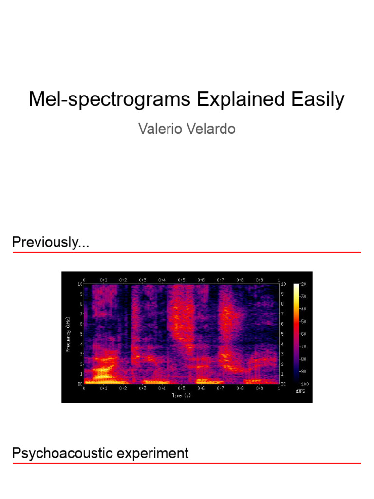 Mel Spectrograms Explained Easily | PDF | Science & Mathematics ...