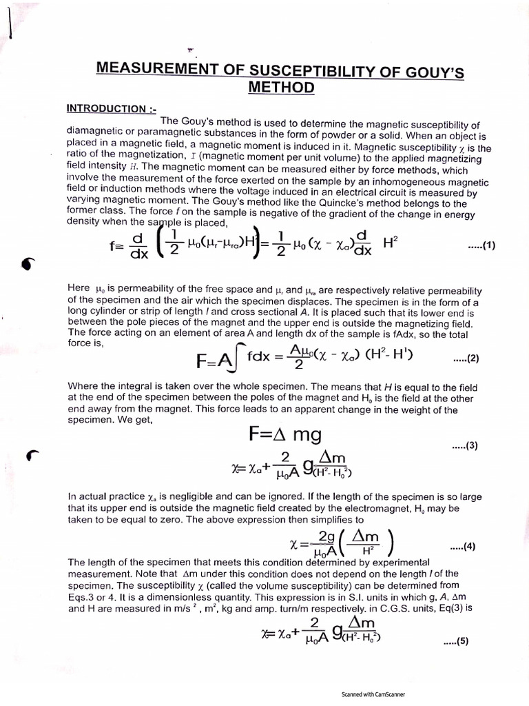 gouy's method | PDF