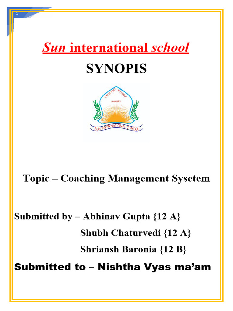 Coaching Management System Overview | PDF | My Sql | Python (Programming Language)