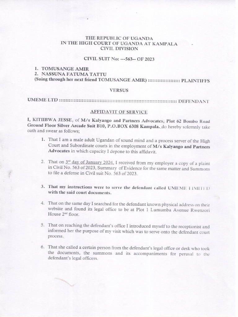 Eccmis Affi of Service Amir | PDF