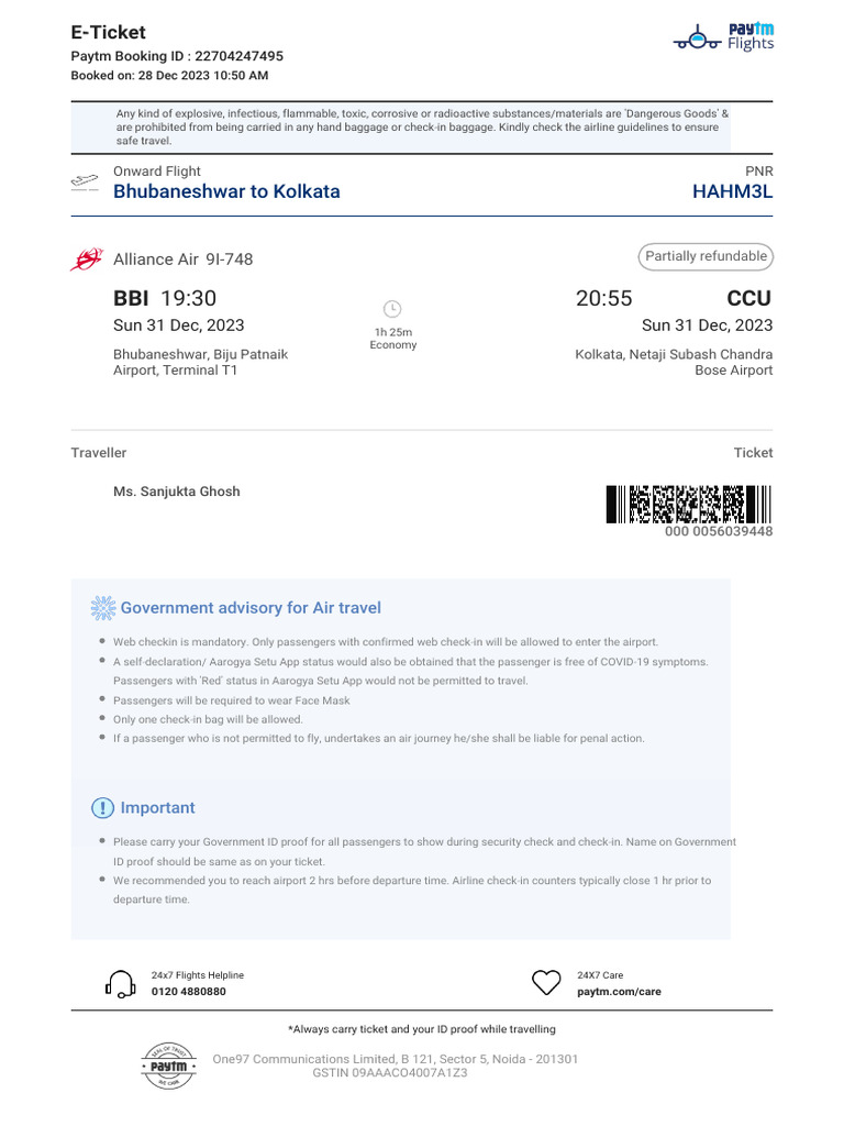 Bbi Ccu 31122023 22704247495 | PDF | Fee | Aviation