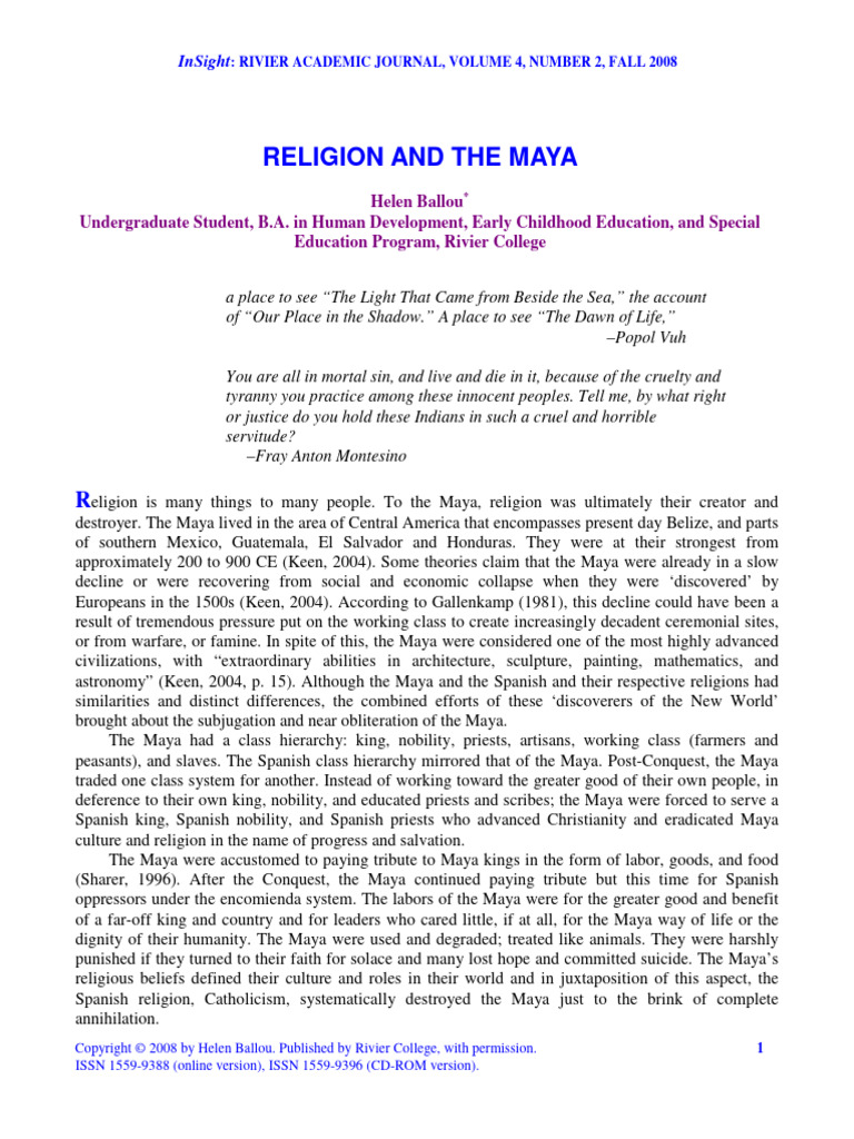 J146 Ballou Maya | PDF