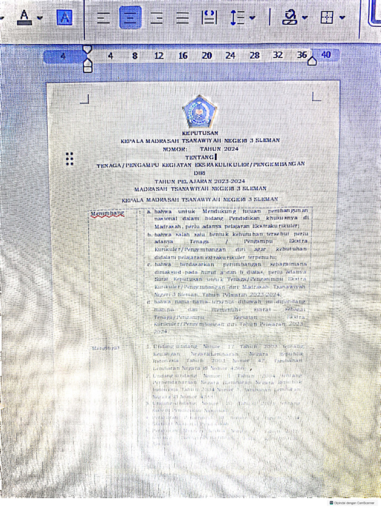 Sk Pengampu Ekstra | PDF