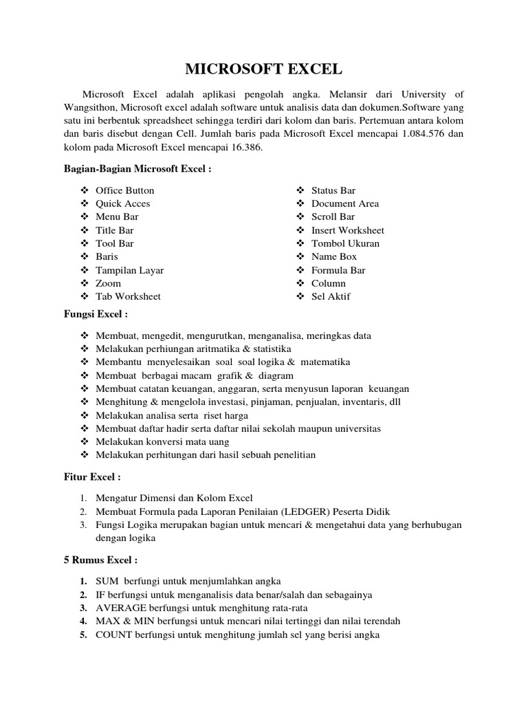 Moh Fahri X TM 2 Microsoft Excel Word PDF | PDF | Metode & Bahan Ajar | Seni