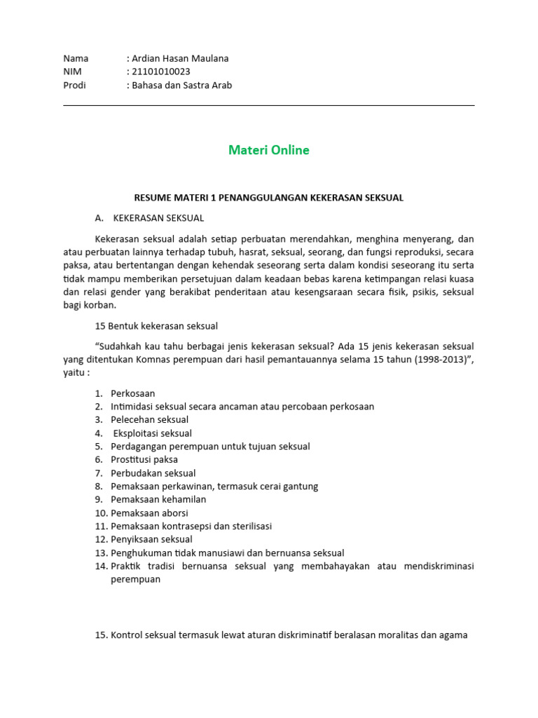 Resume KKN Uin Suka 2024 | PDF