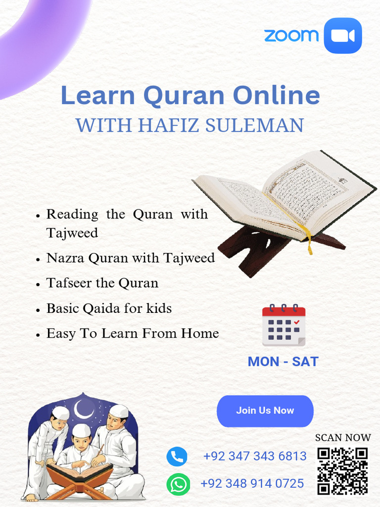 Learn Quran Online With Hafiz Suleman Final | PDF