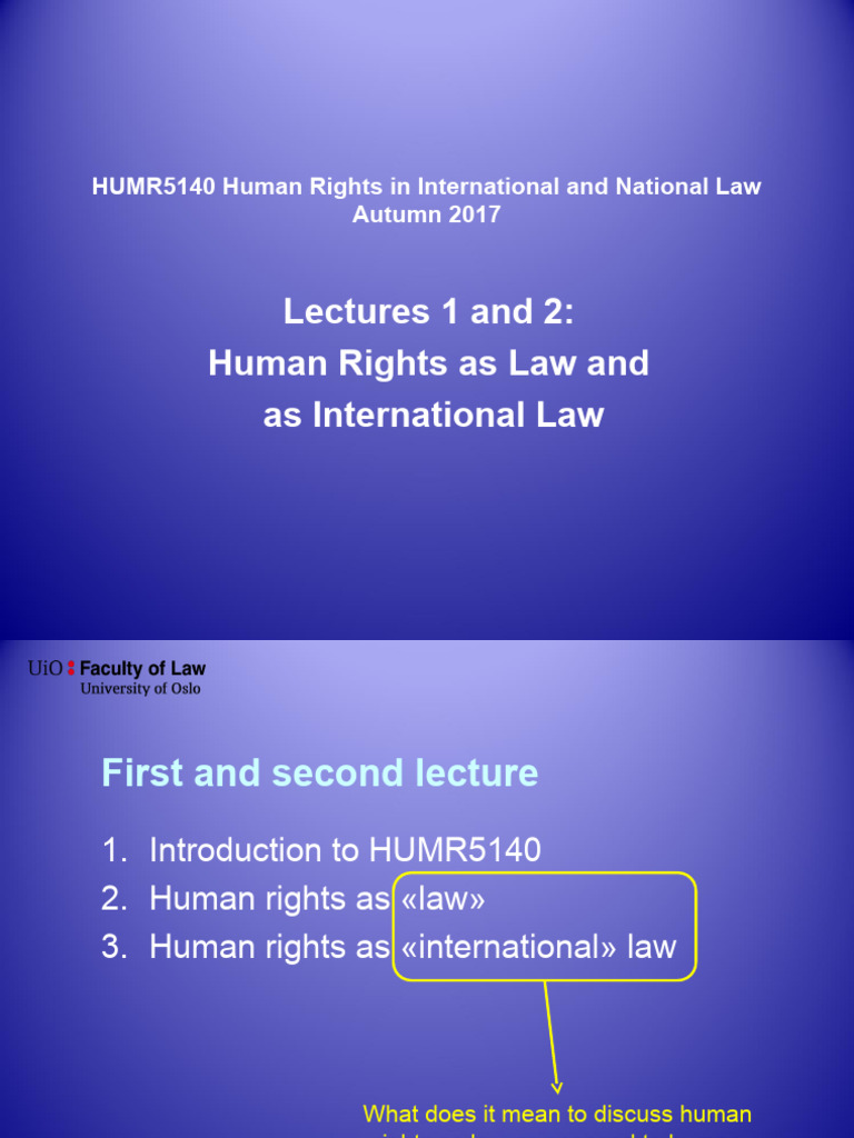 Lecture 1 and 2 Intro To Law Handout | PDF | Treaty | International Law