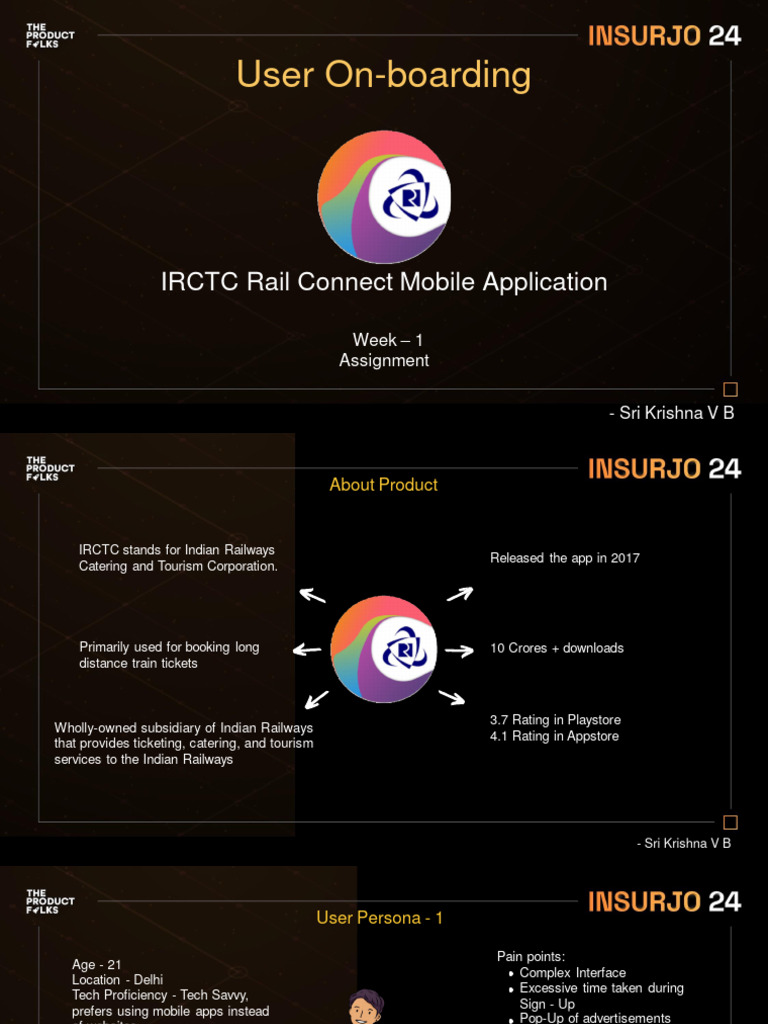 User On-Boarding: IRCTC Rail Connect Mobile Application | PDF | Mobile ...