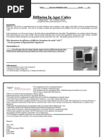 Effect of Surface Area on Diffusion Rate | PDF | Surface Area