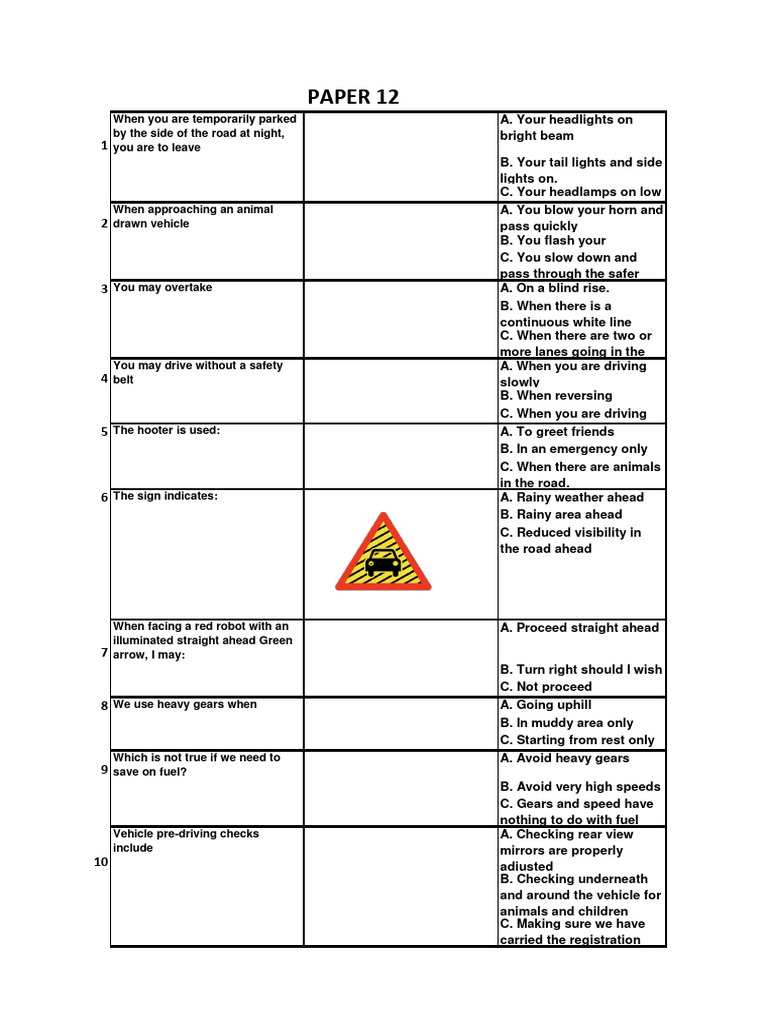 Computer Papers 12 | PDF | Traffic | Headlamp