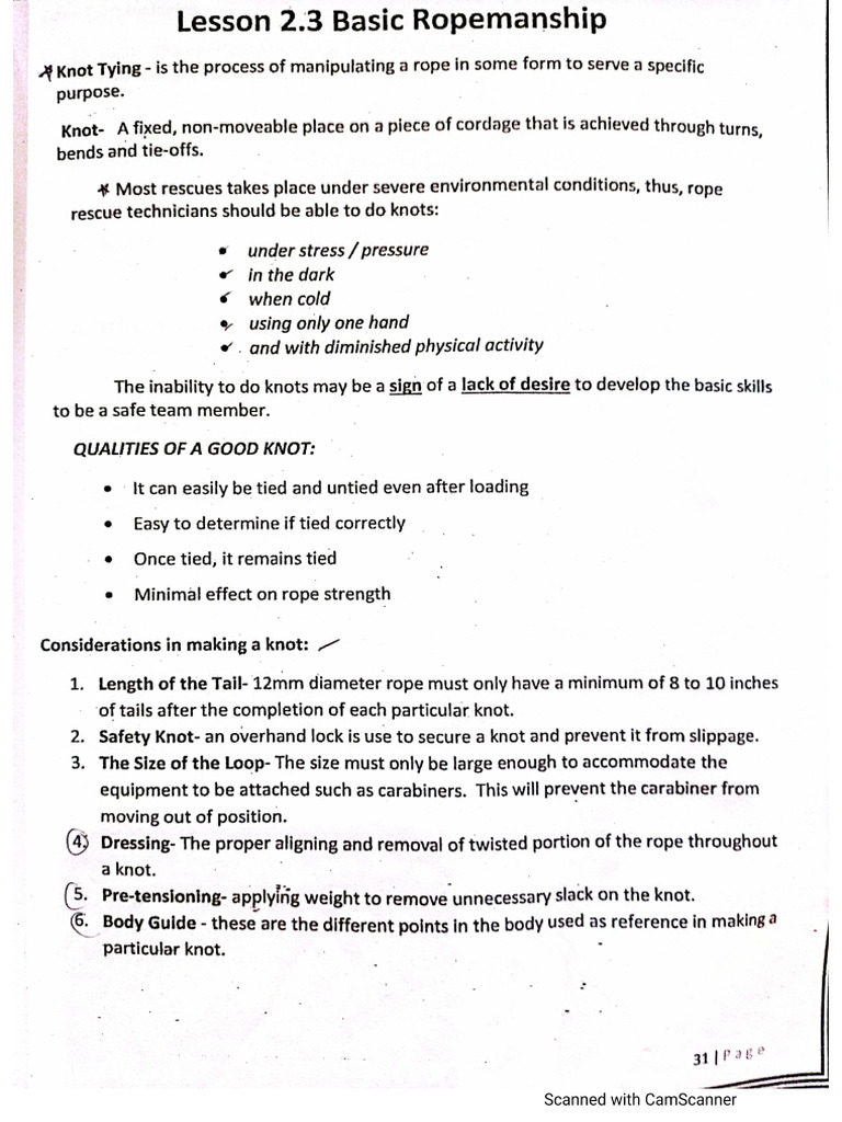 Basic Ropemanship | PDF