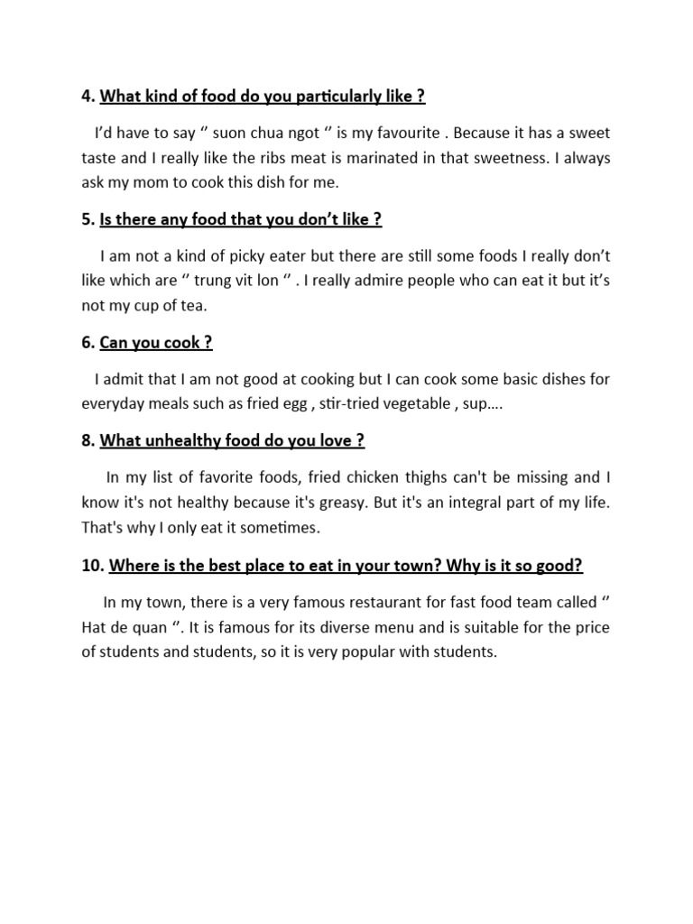 Unit 3 - That Sounds Delicious | PDF