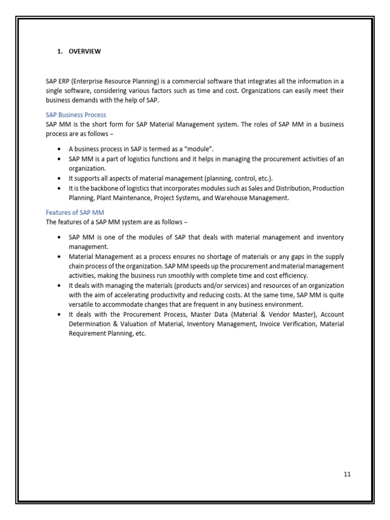 SAP MM for Business Professionals | PDF | Procurement | Login