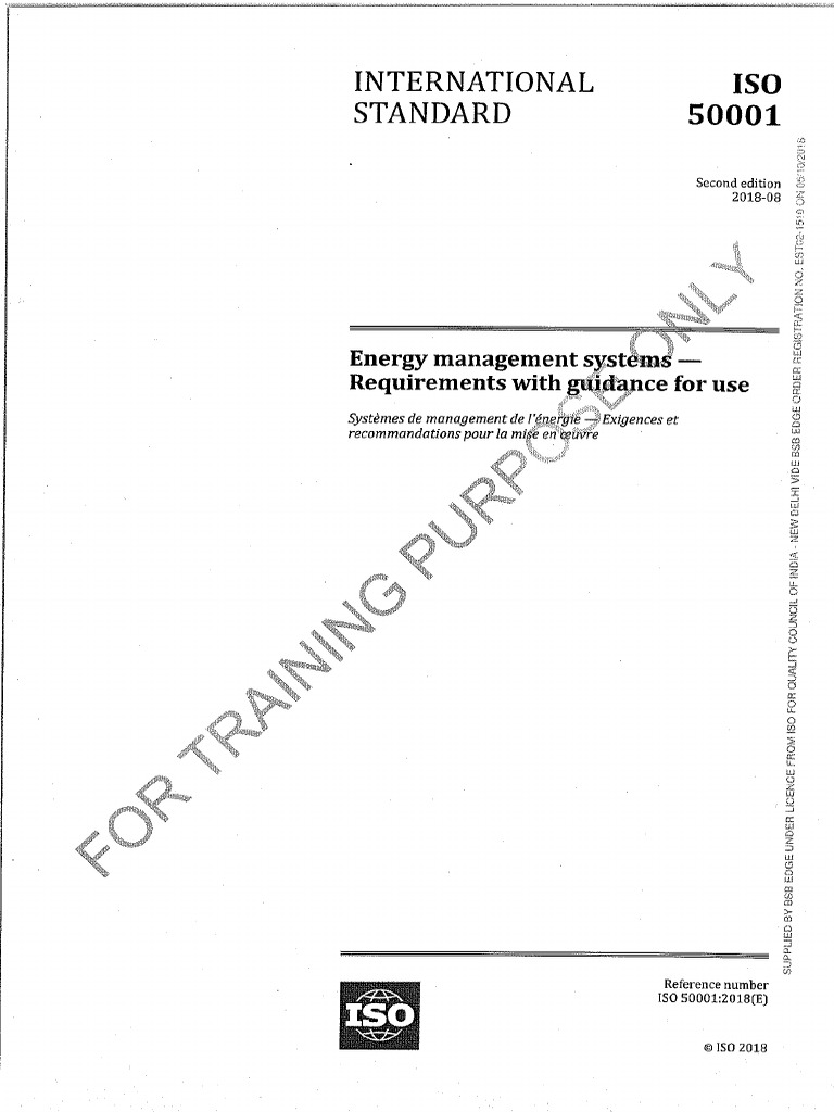ISO 50001 - 2018 Standard Training | PDF