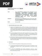 ARTA Advisory No. 2025-005 | PDF