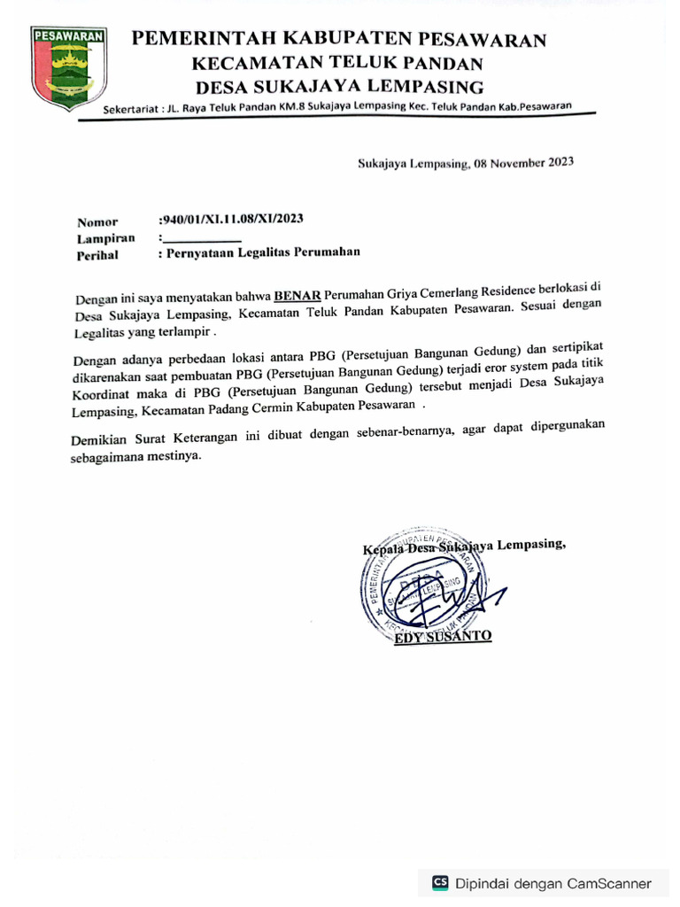 Pernyataan Lempasing | PDF