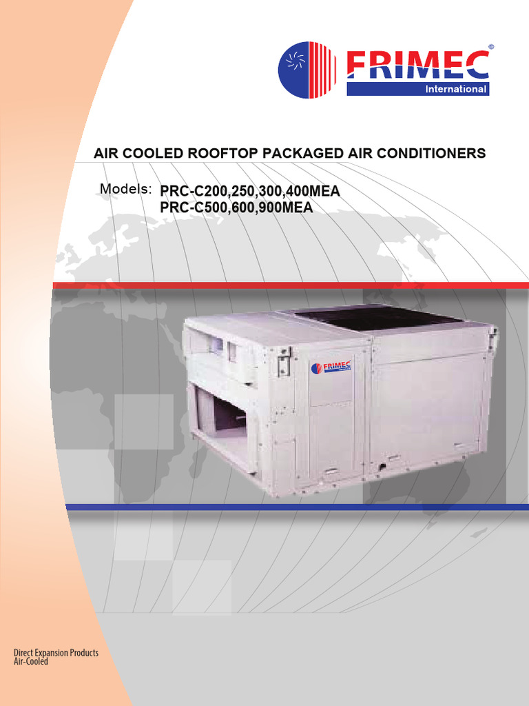 Frimec Packaged Units Catalogue-2022 | PDF | Air Conditioning | Temperature