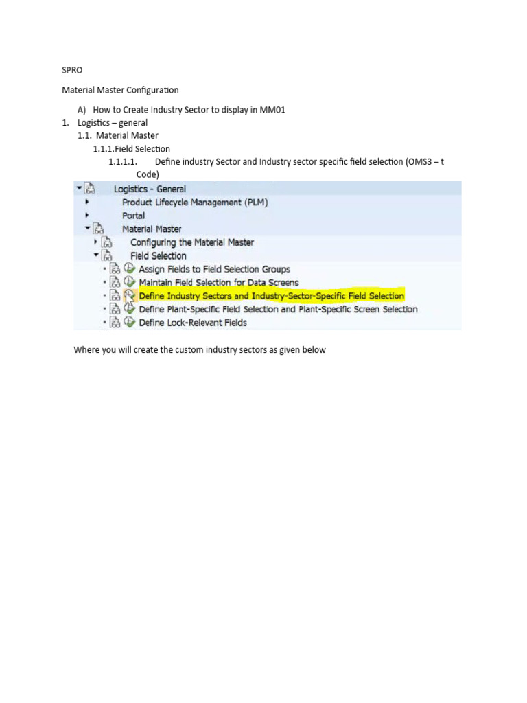 SAP Material Master Setup Guide | PDF | Logistics | Computing