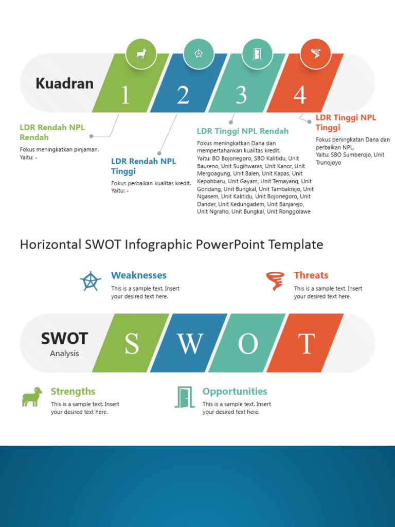01 Horizontal Swot Infographic Powerpoint Template 16x9 1 | PDF