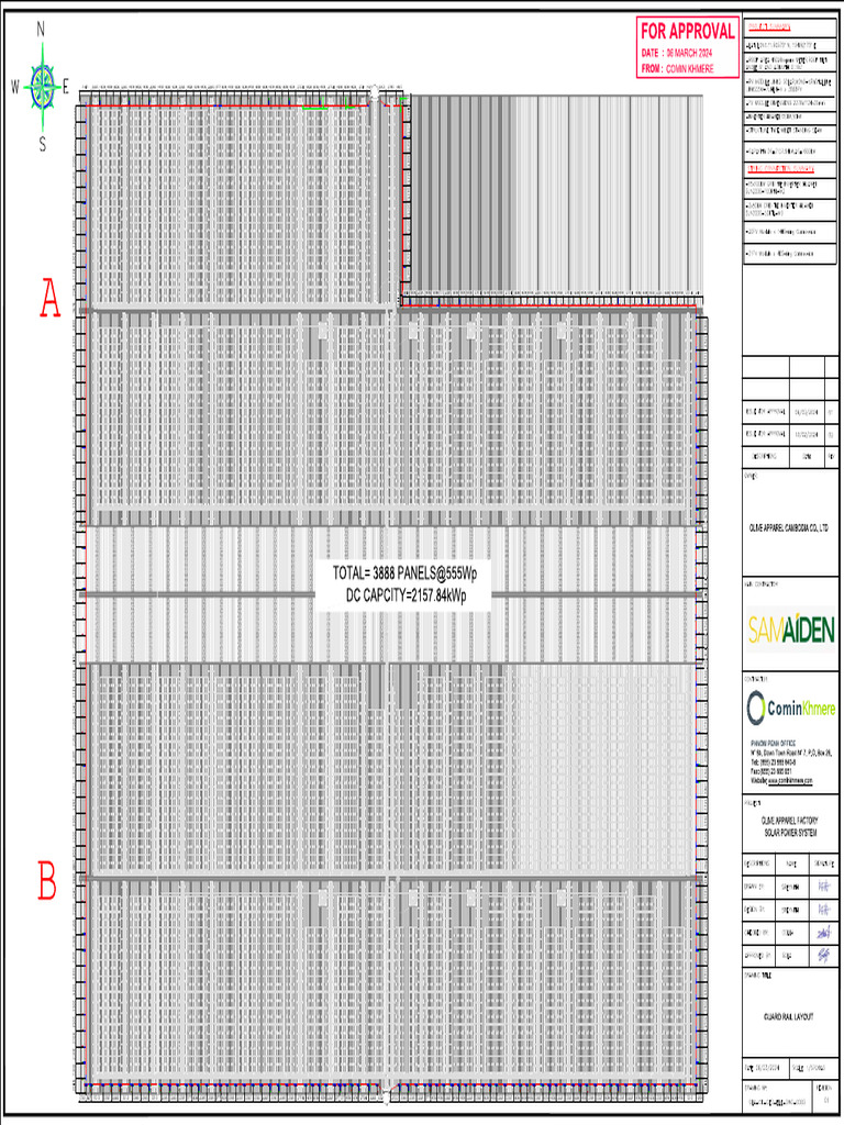 OLA-CK-CED-ELE-DWG-0003 Rev.01 Guard Rail Layout 060324 | PDF