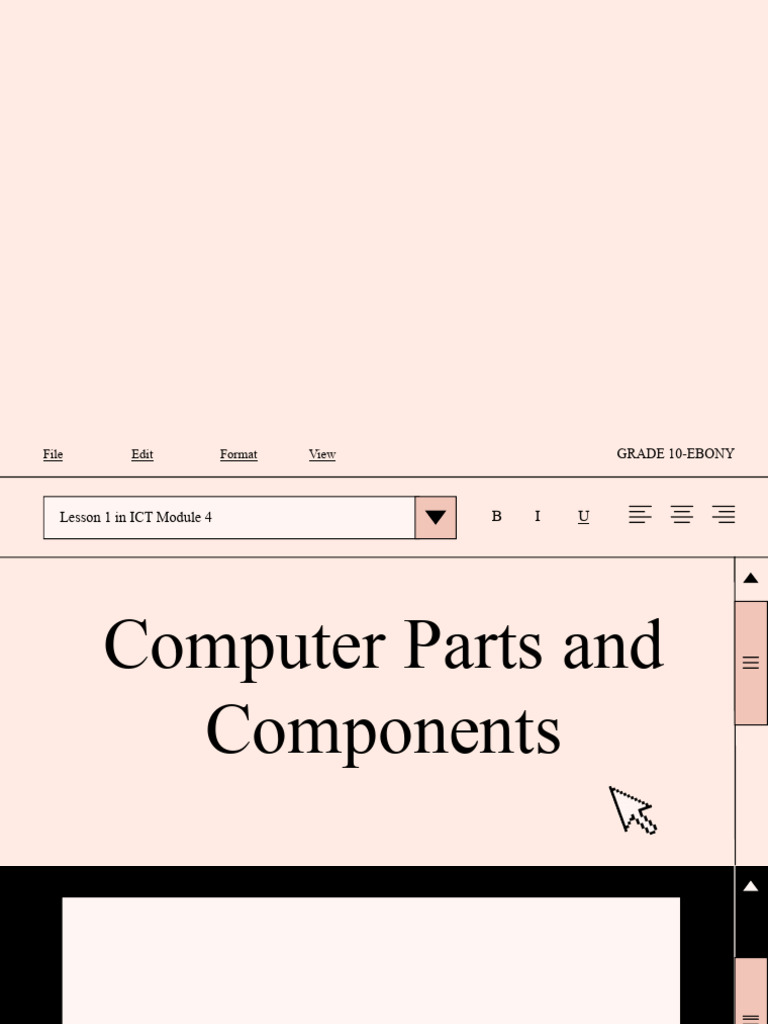 ICT Lesson1 Mod4 3rdQ | PDF | Computer Data Storage | Input/Output