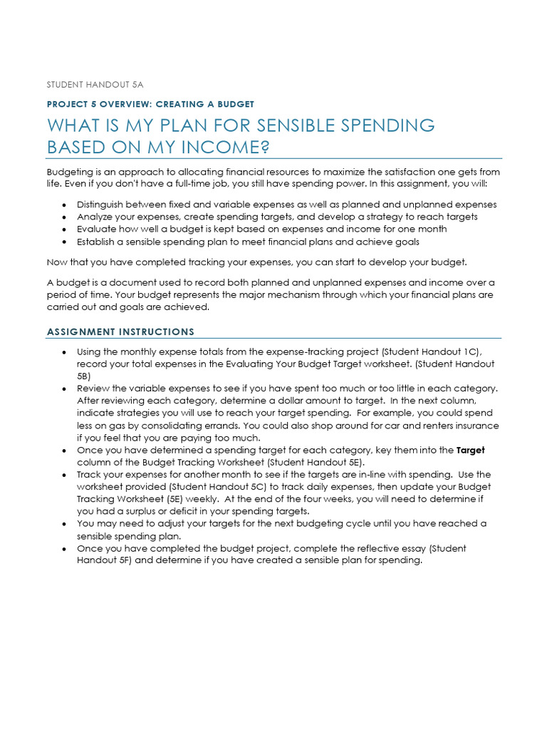 05 Creating Budget | Download Free PDF | Budget | Government Budget Balance