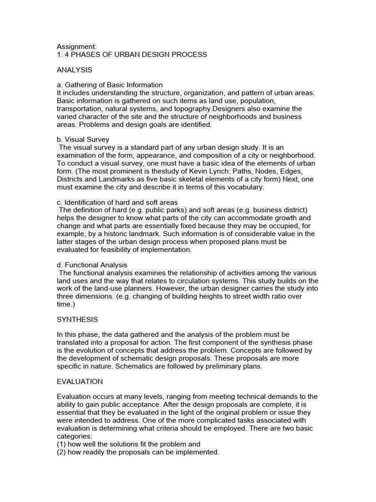 Assignment | PDF | Urban Planning | Zoning