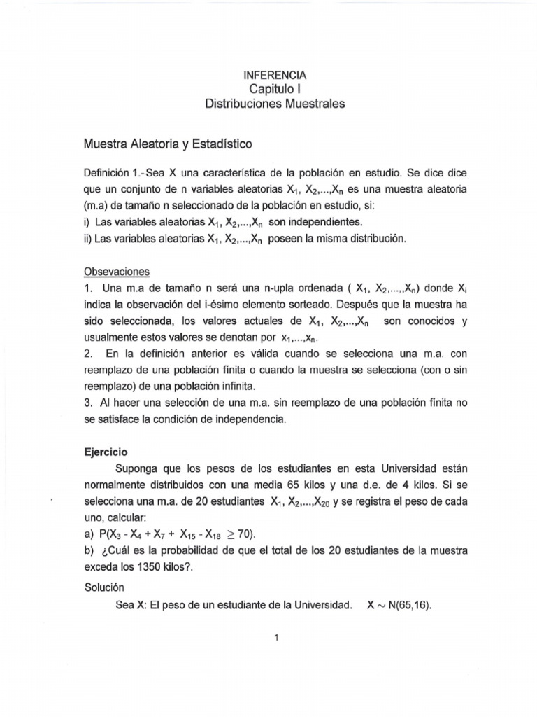 Distrib - Muest, Estimac. Puntual-Mag | PDF