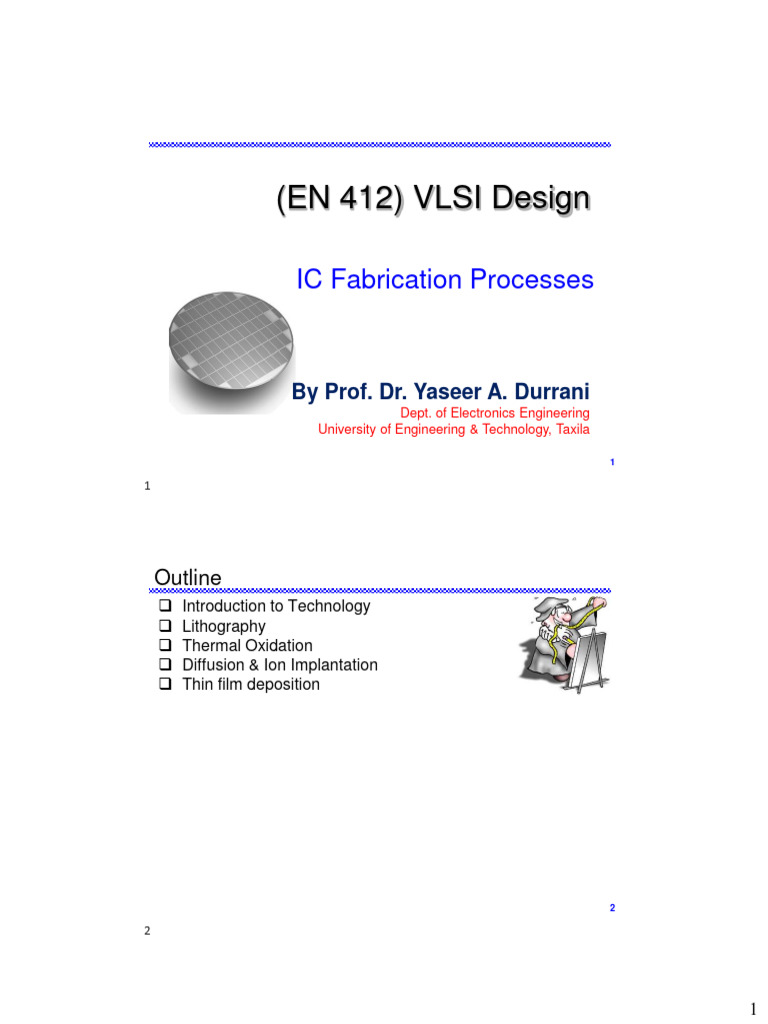 2 IC Fabrication Processes | PDF