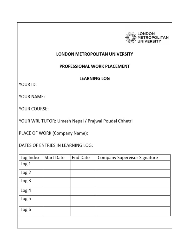 Detailed Log | PDF | Goal | Learning
