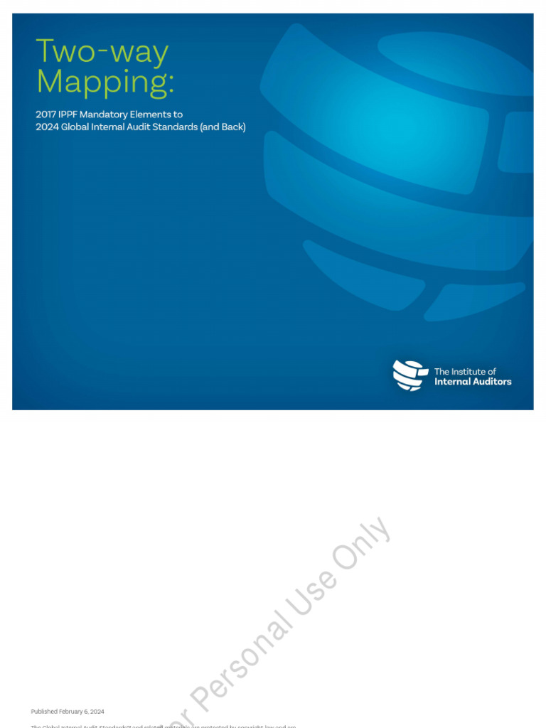 _IIA_Standard_Two_way_Mapping_2017_vs_2024__1707708882 | PDF | Internal ...