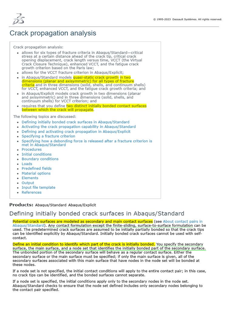 Crack Propagation Analysis | PDF