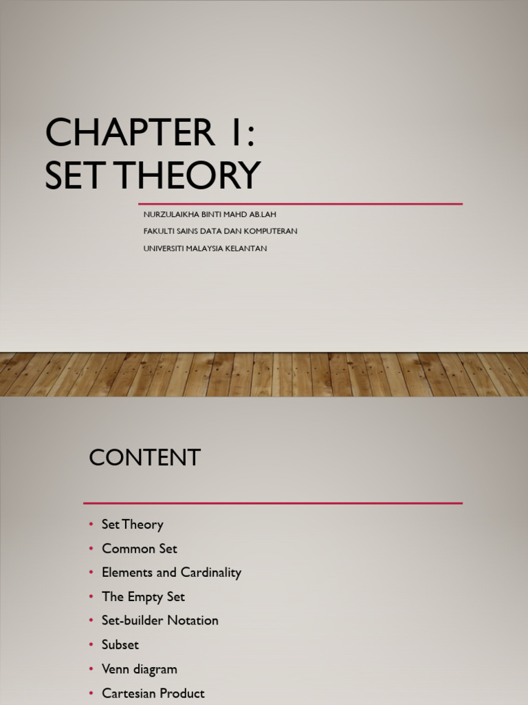 Set Theory Fundamentals and Concepts | PDF | Set (Mathematics ...