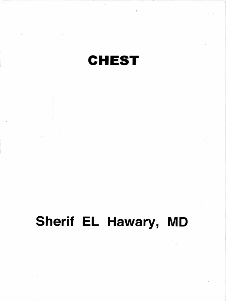 Chest - DR Sherif El Hawary | PDF