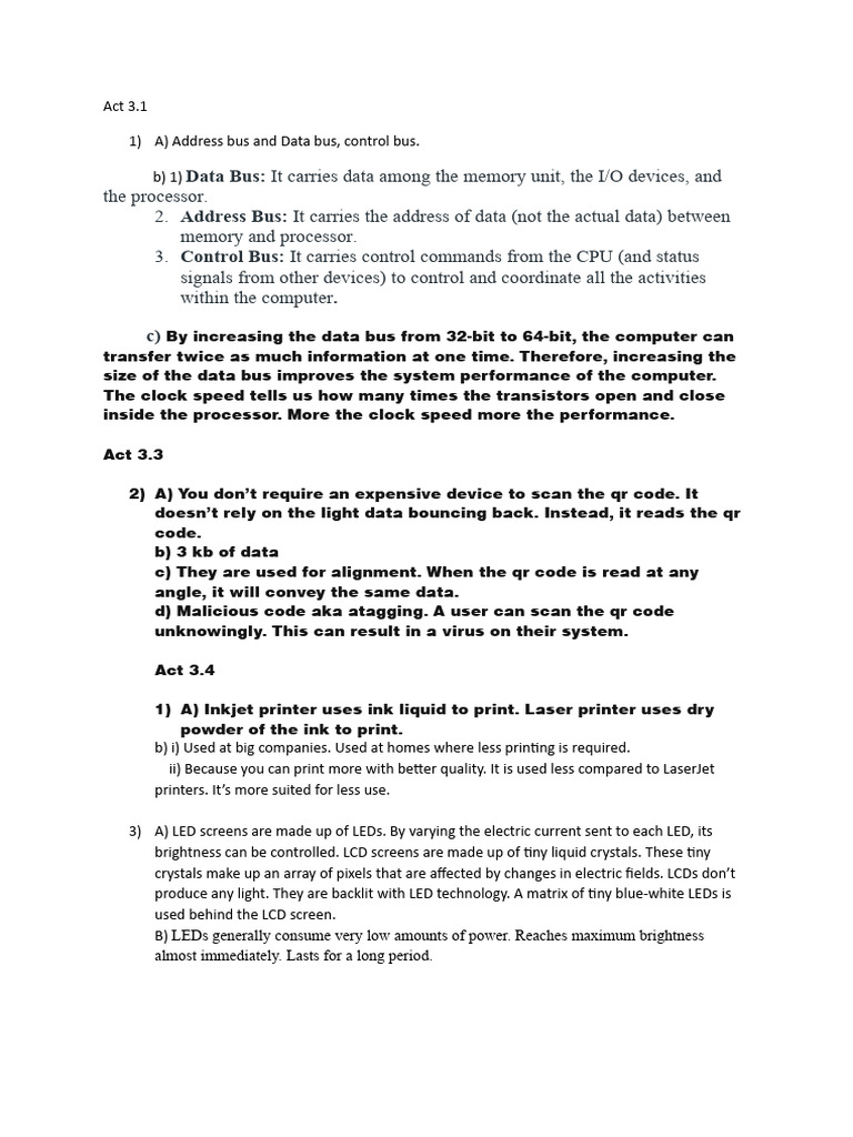 Chapter 3 IGCSE COMP SCI | PDF