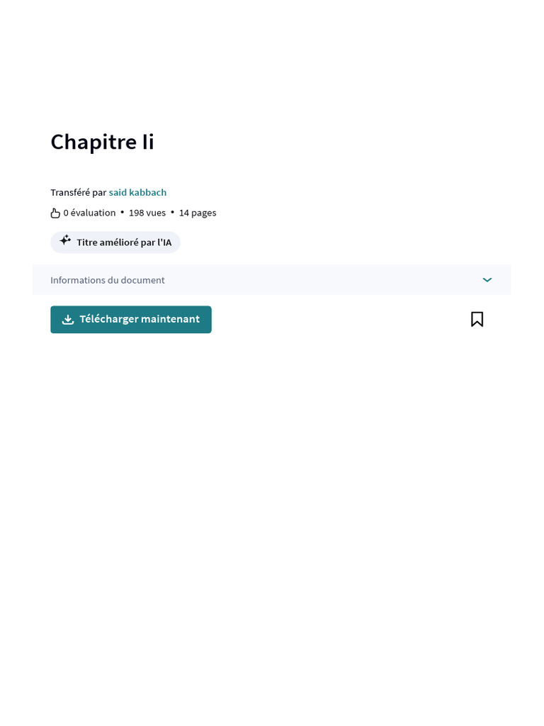 Chapitre II - PDF - Recrutement - Gestion Des Ressources Humaines | PDF