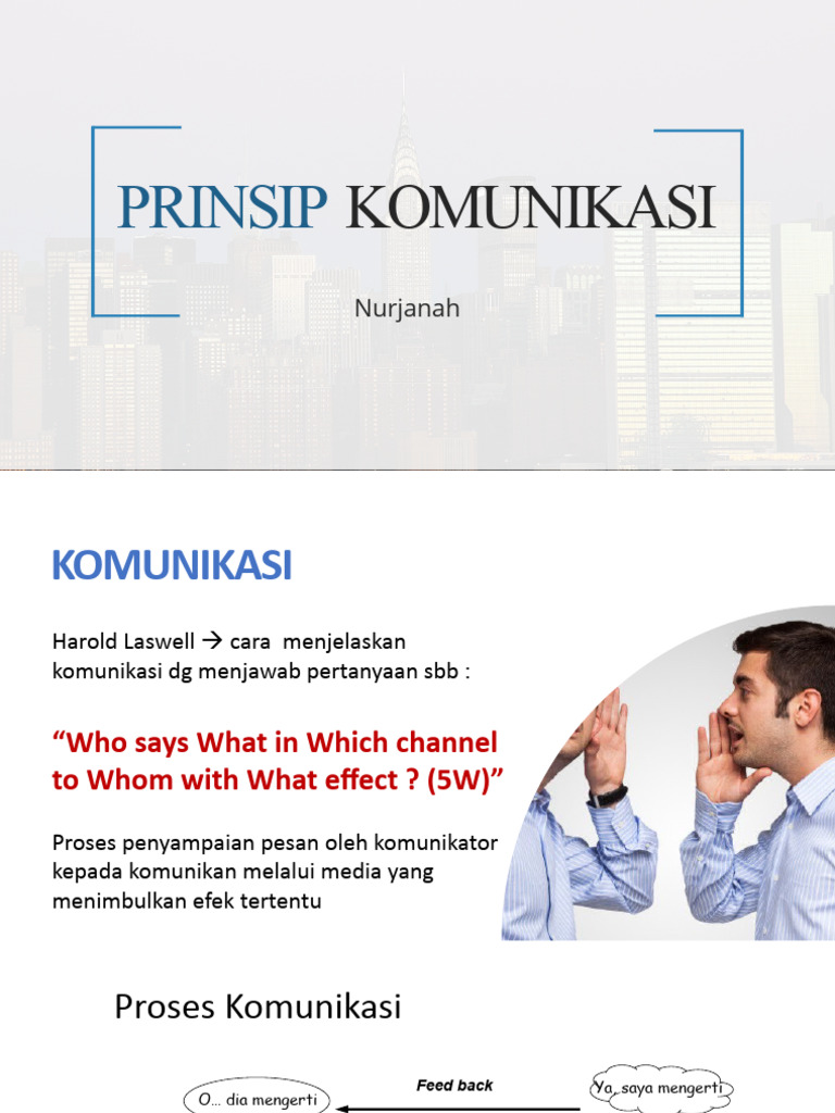 Pertemuan Kelia Prinsip Komunikasi | PDF | Karier & Perkembangan | Kajian Bahasa Asing