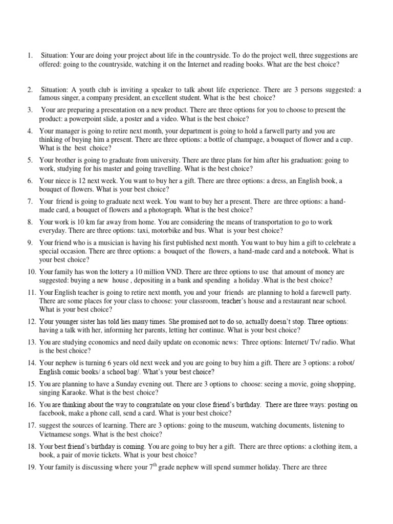 Speaking Part 2 | PDF