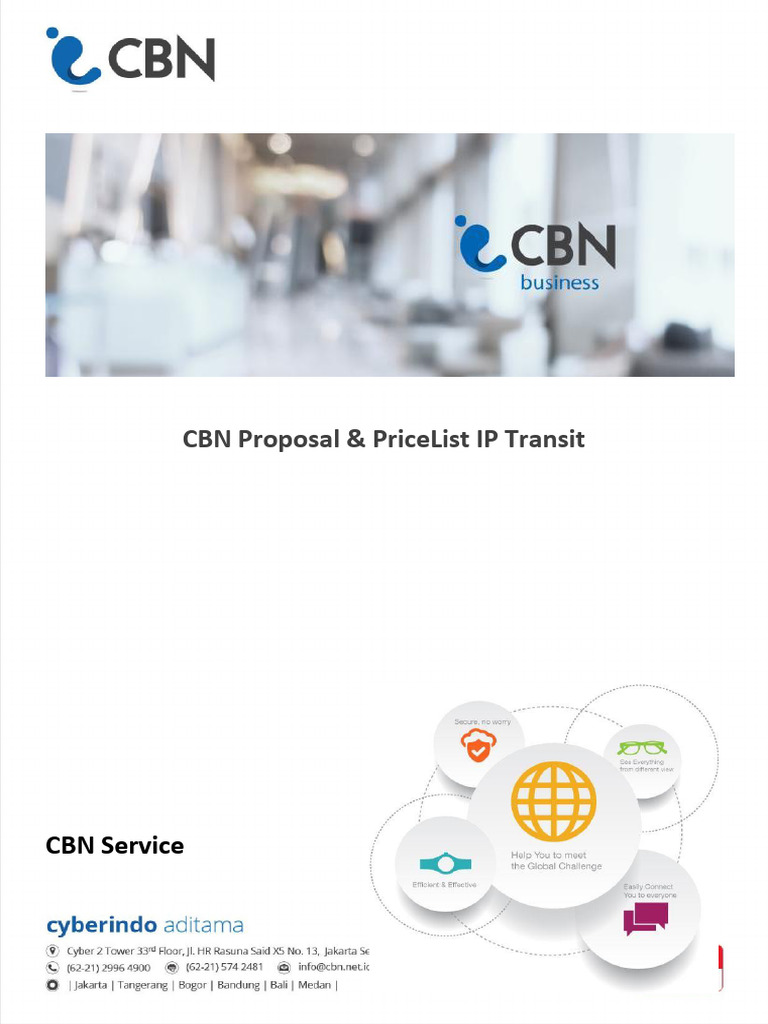 CBN Proposal & Pricelist IP Transit | PDF