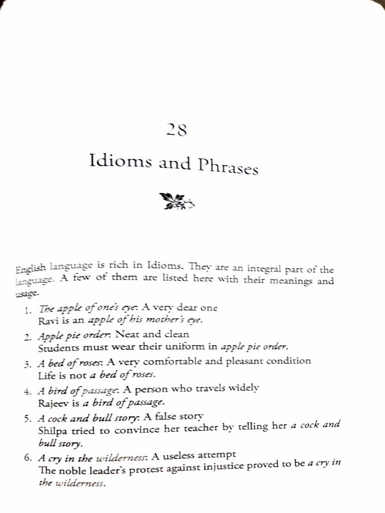 Idioms and Phrases | PDF