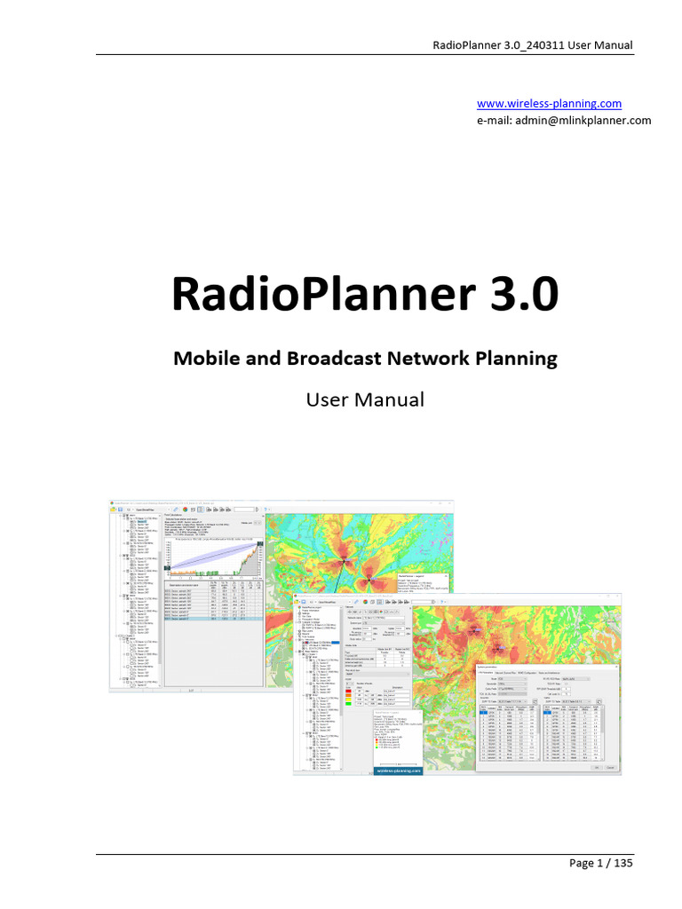 RadioPlanner 3.0 240311 User Manual | PDF | Proxy Server | Radio